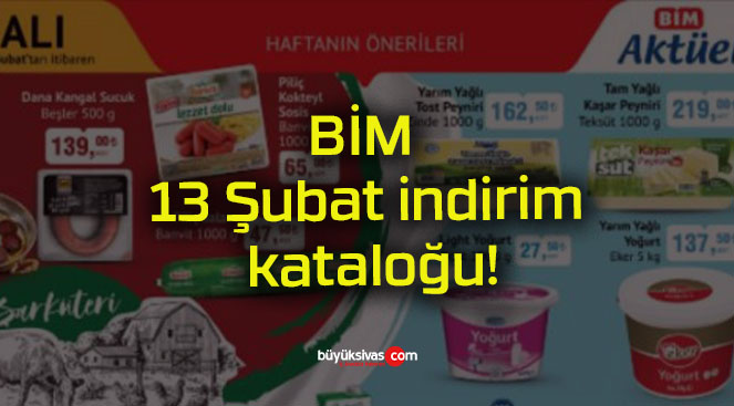 BİM 13 Şubat indirim kataloğu!